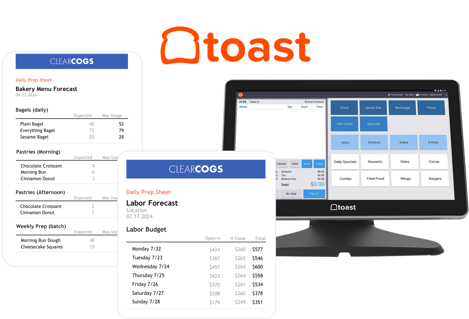 Exclusive Toast POS Integration - ClearCOGS